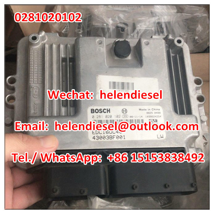 Genuine and New BOSCH ECU 0281020102 , EDC16UC40 , 43003BF001, 0 281 ...