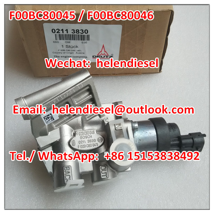 Genuine and New BOSCH Control Valve F00BC80045 ,F 00B C80 045 ...