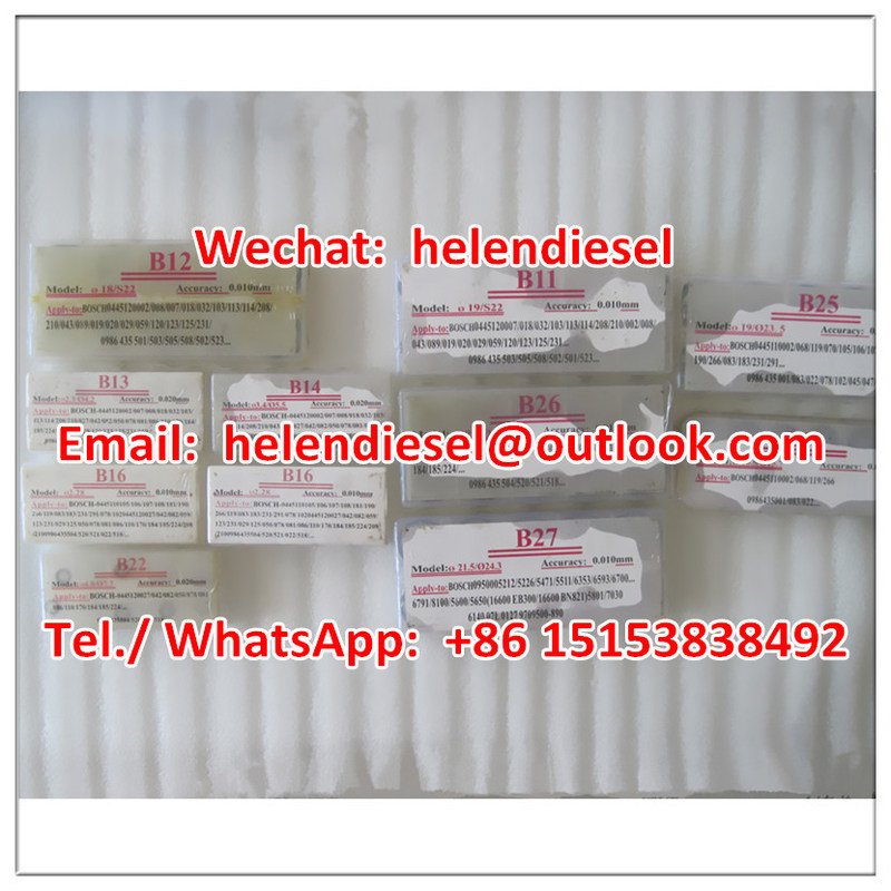 Common Rail Injectors Adjustment Shims for BOSCH injectors and DENSO ...